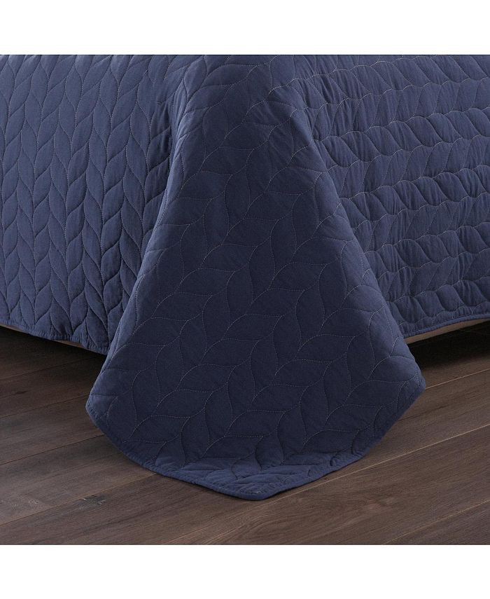 MarCielo 3 Piece Lightweight Bedspread Quilt Set Leaf Queen - Macy's