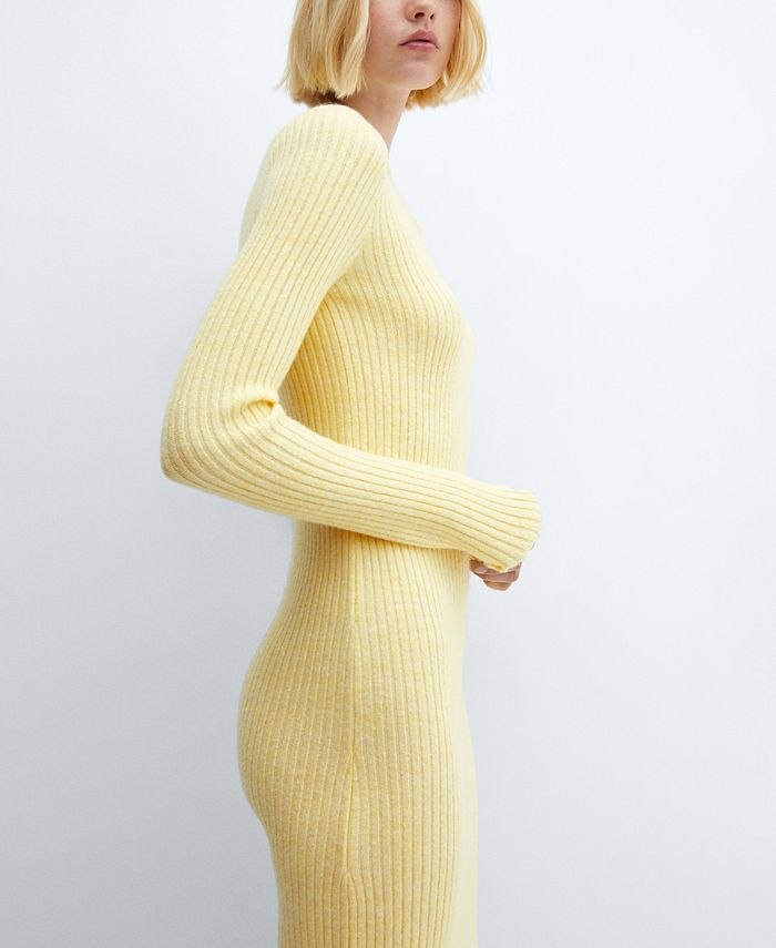 MANGO Women's Knit Midi Dress - Macy's