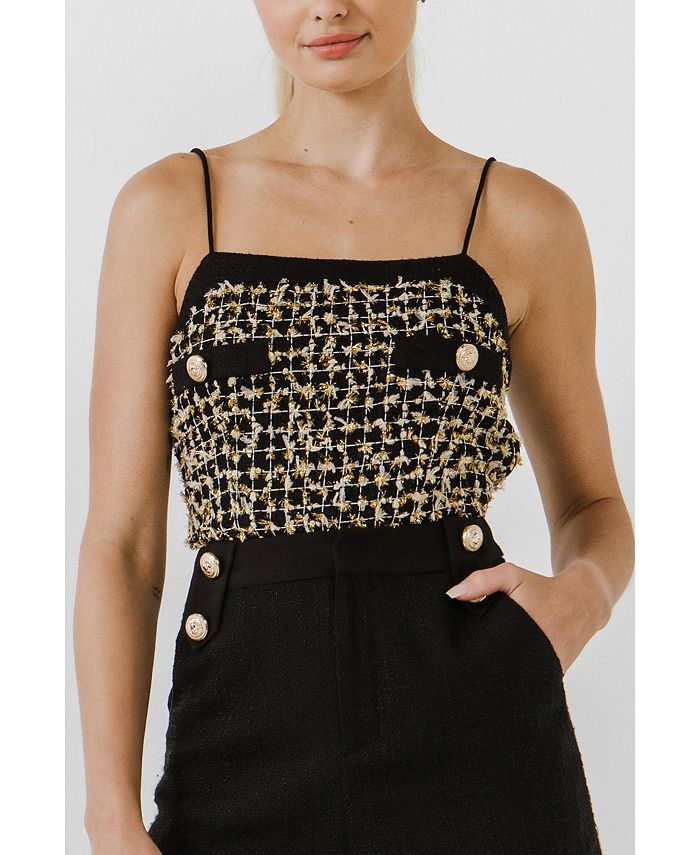 endless rose Women's Tweed Tank Top - Macy's