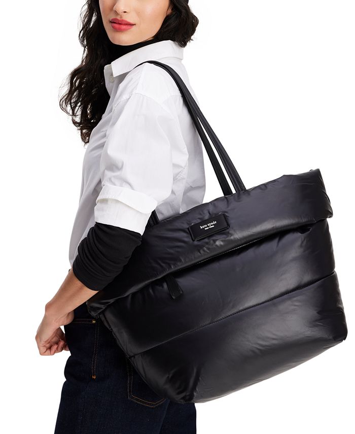kate spade new york Puffed Puffy Fabric Large Tote - Macy's