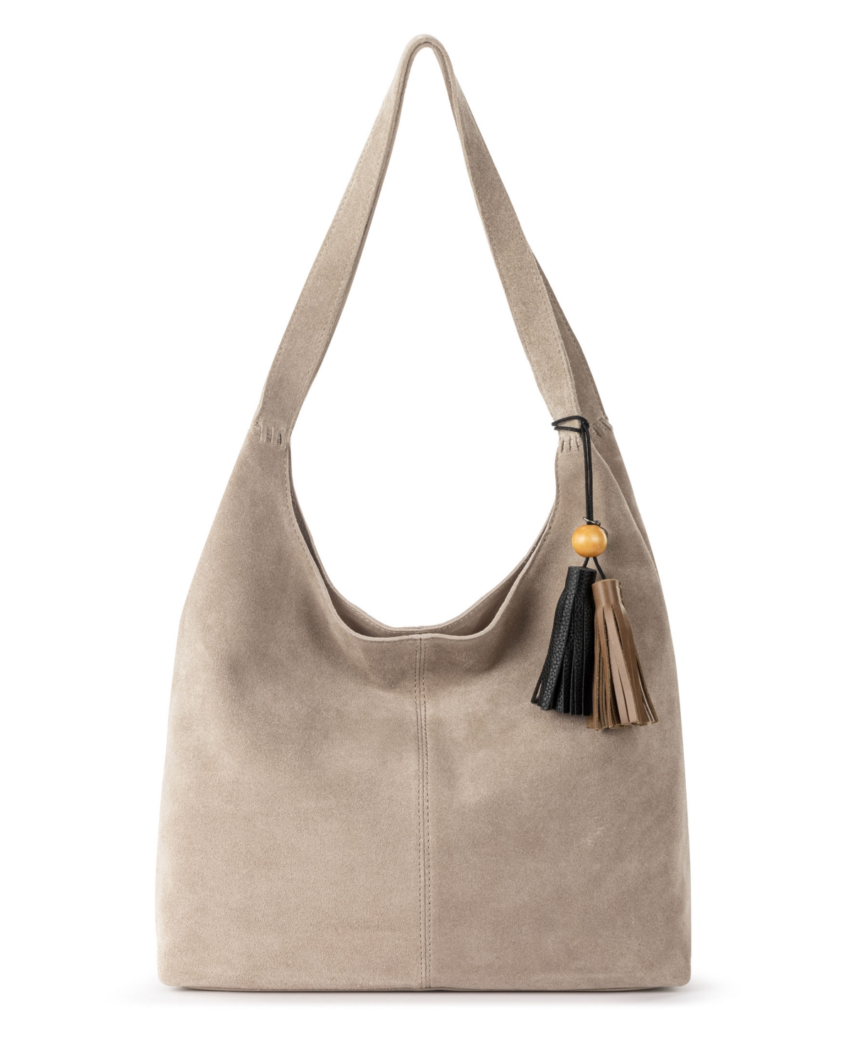 Click here for The Sak Huntley Leather Hobo Bag - Sand Suede prices