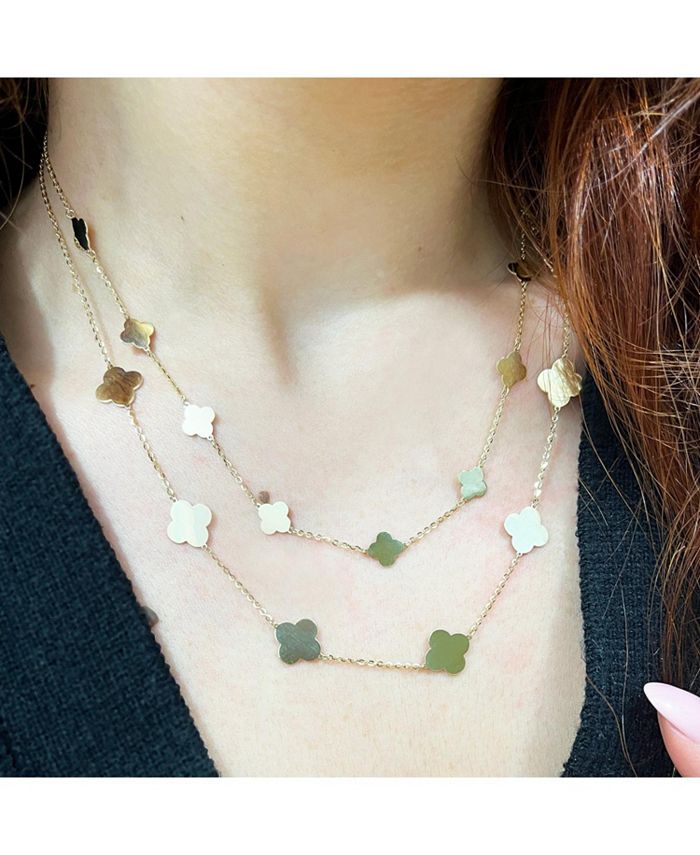 The Lovery Small Gold Clover Necklace - Macy's