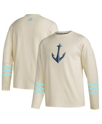 Men's adidas Khaki Seattle Kraken AEROREADY Pullover Sweater - Macy's