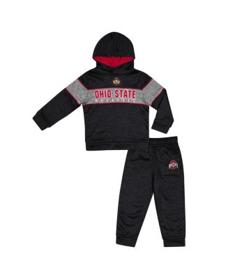 Toddler Boys and Girls Colosseum Black Ohio State Buckeyes Grizworld ...