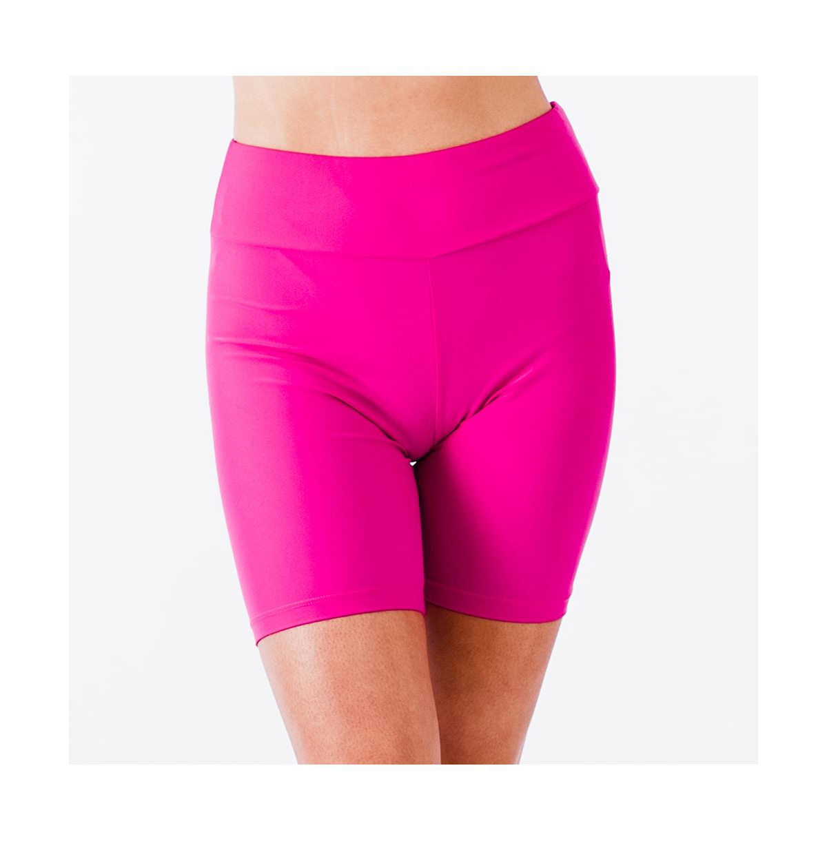 Click here for Calypsa Womens Mid-Thigh Swim Shorts - Pink prices