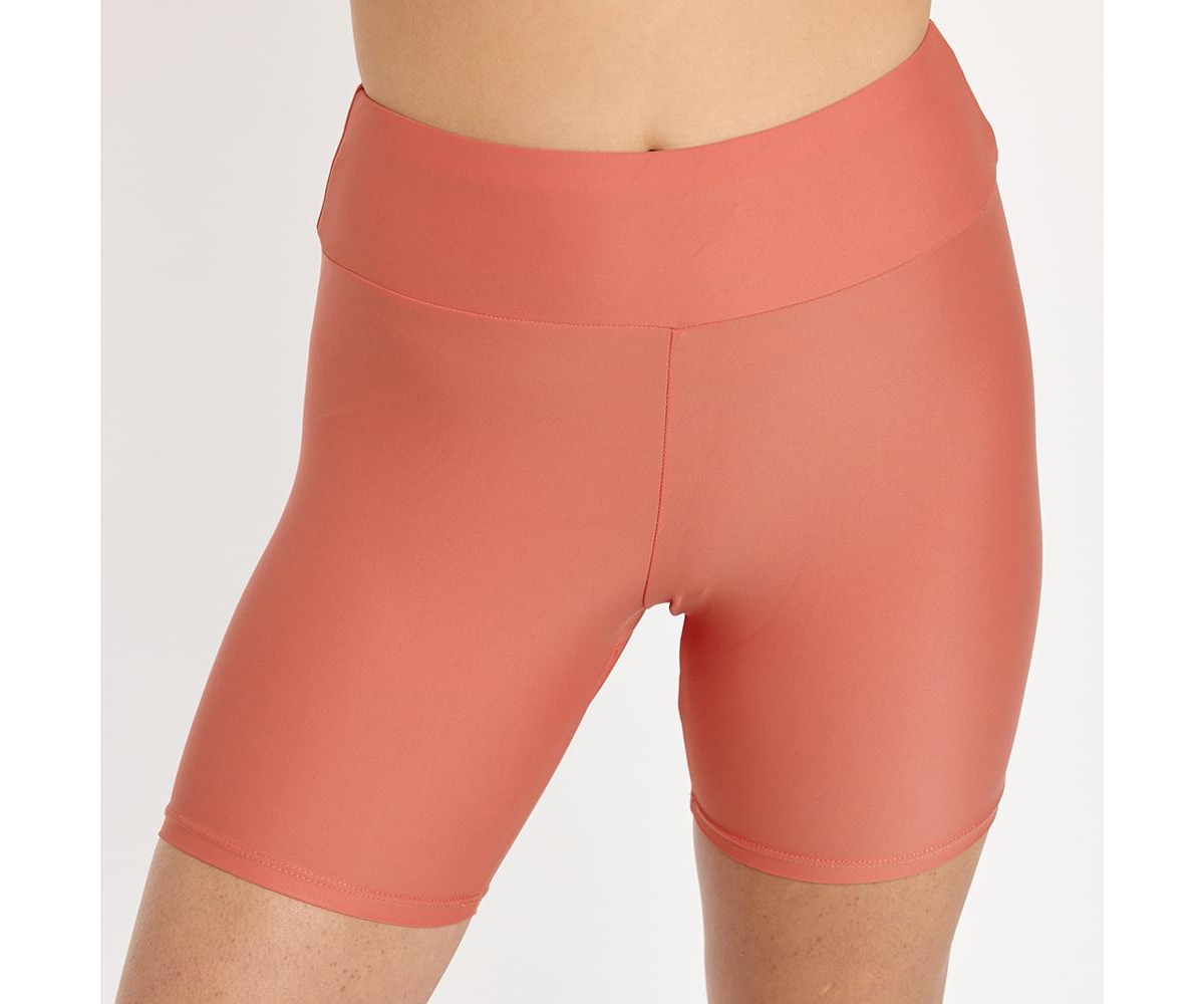 Click here for Calypsa Womens Mid-Thigh Swim Shorts - Rust prices