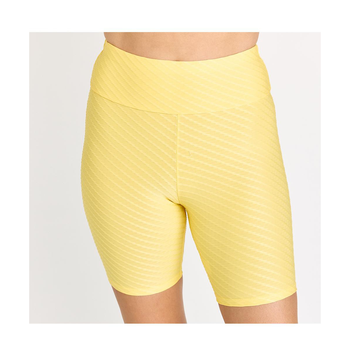 Click here for Calypsa Womens Mid-Thigh Swim Shorts - Buttercup (... prices