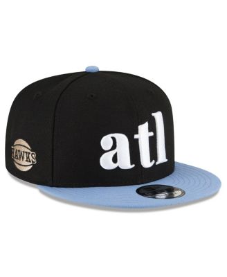 Men's New Era Black, Light Blue Atlanta Hawks 2023/24 City Edition ...
