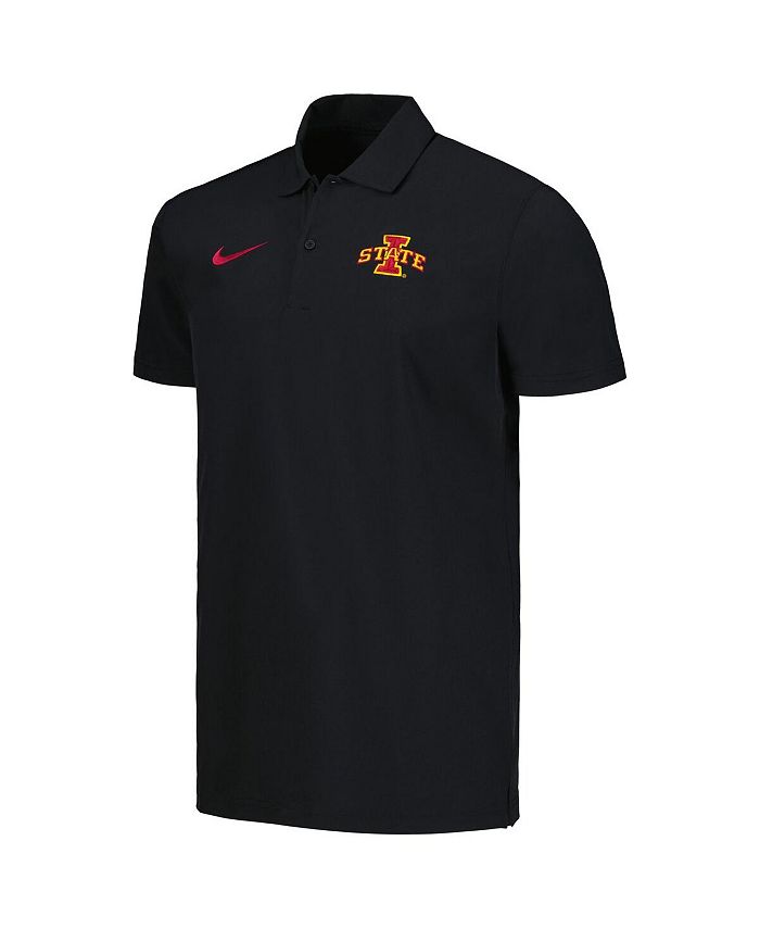 Nike Men's Black Iowa State Cyclones Sideline Polo Shirt - Macy's
