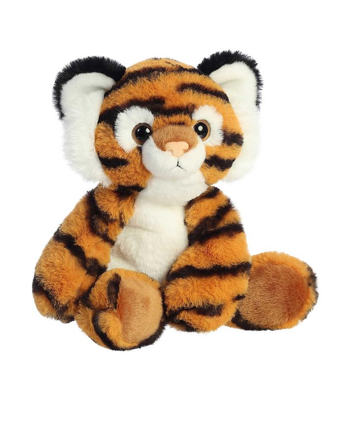Aurora Medium Topaz Tiger Flopsie Adorable Plush Toy Orange 13" - Macy's
