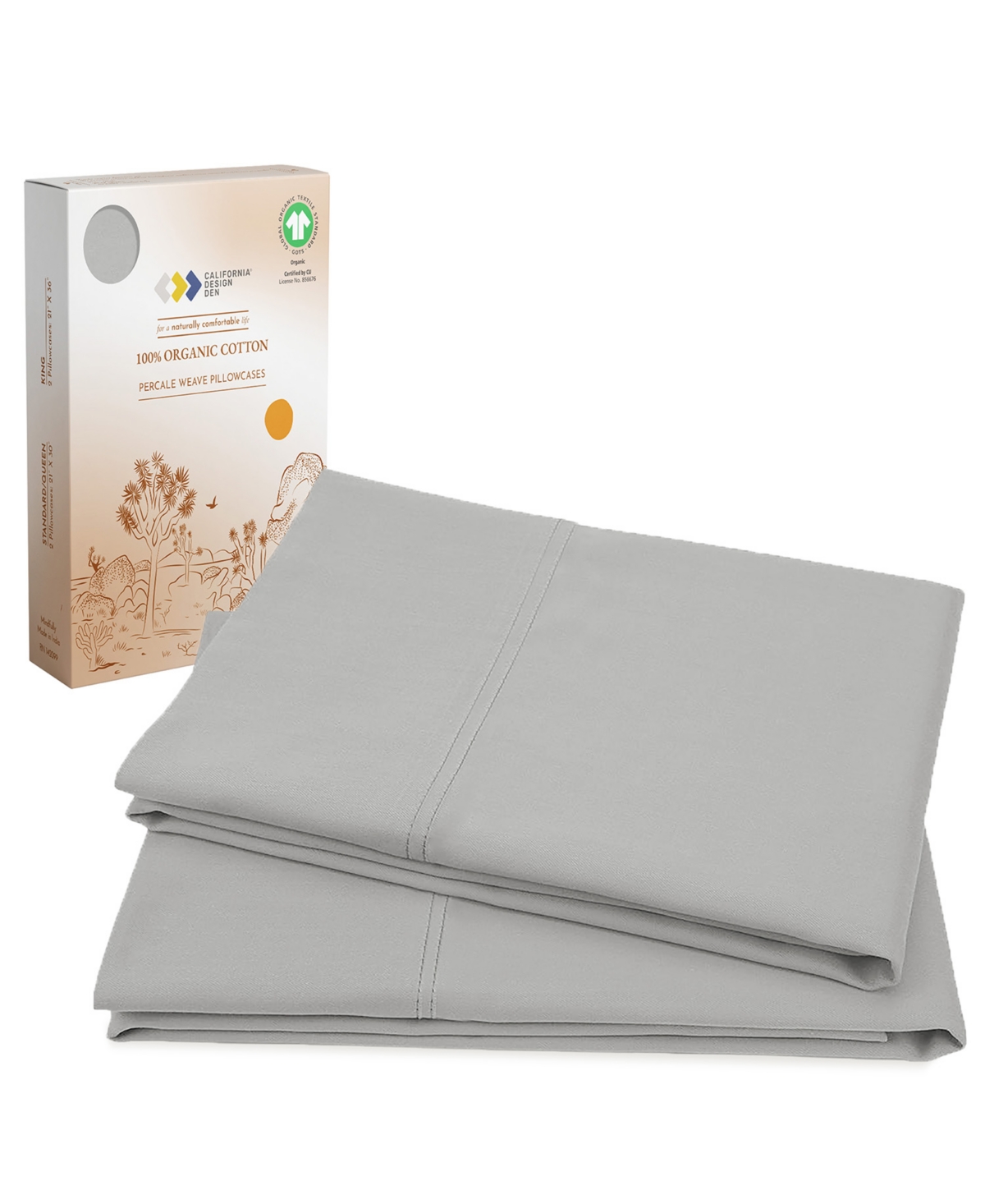 Click here for 100 Organic Cotton Pillow Cases King Set Of 2  Sof... prices