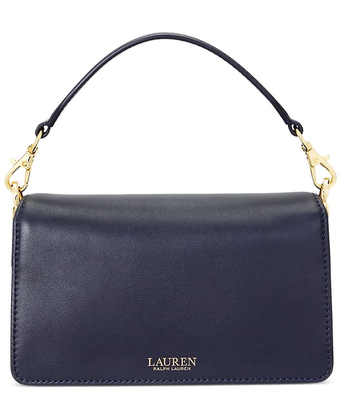 Lauren Ralph Lauren Small Leather Tayler Convertible Crossbody Bag - Macy's
