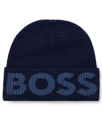BOSS by Hugo Boss Men's Structured Logo Beanie - Macy's