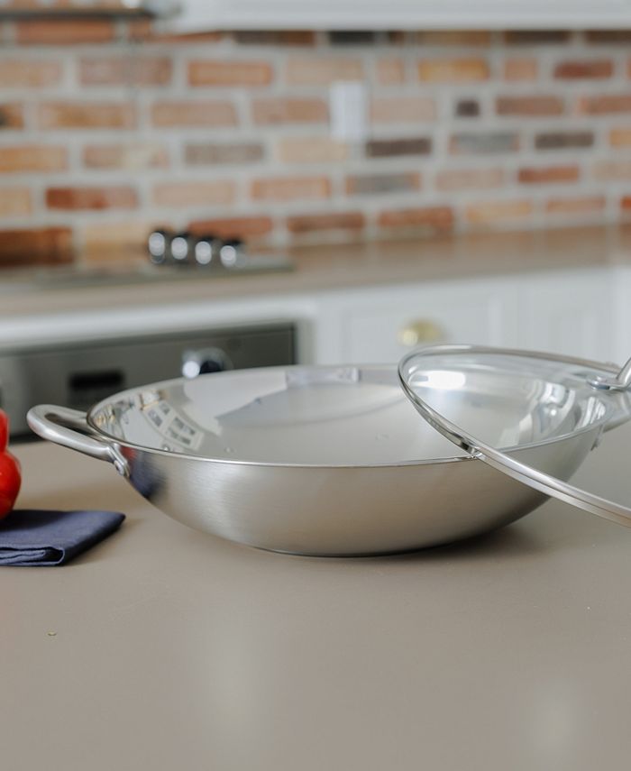 Sedona Kitchen Stainless Steel 6.5-Qt. Multipurpose Pan with Glass Lid ...