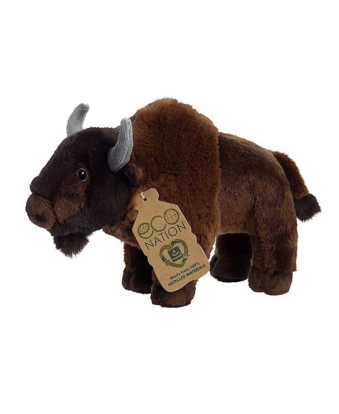 Aurora Small Bison Eco Nation Eco-Friendly Plush Toy Brown 9" - Macy's