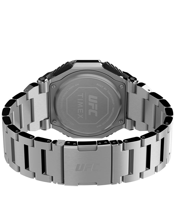 Timex UFC Men's Colossus Analog-Digital Silver-Tone Stainless Steel ...