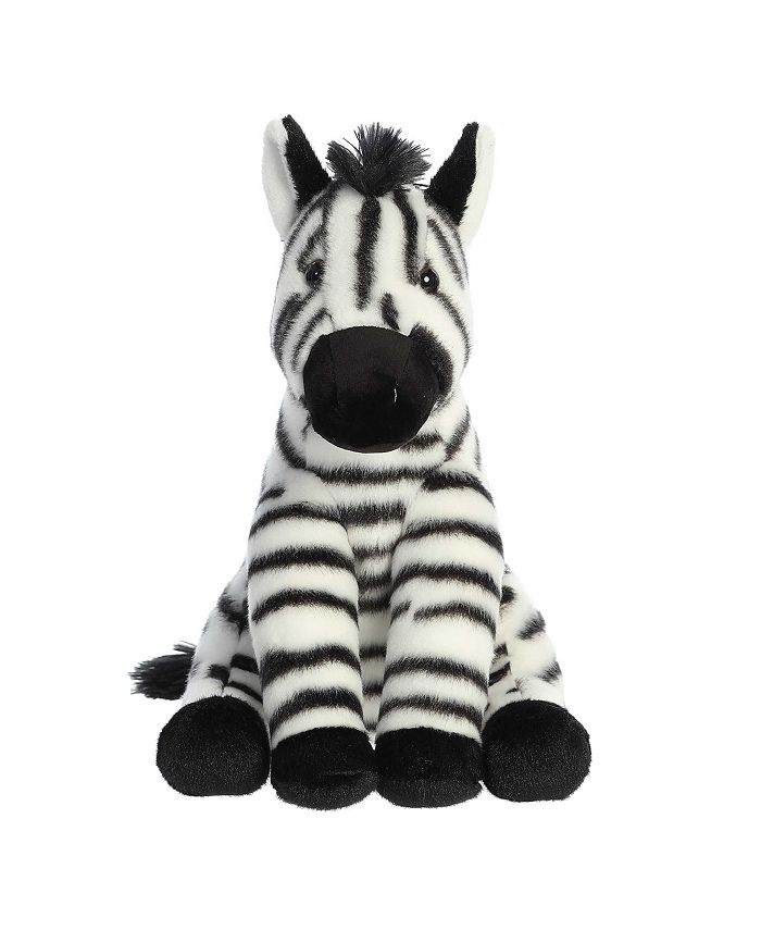 Aurora Medium Zebra Destination Nation Adventurous Plush Toy White 12 ...
