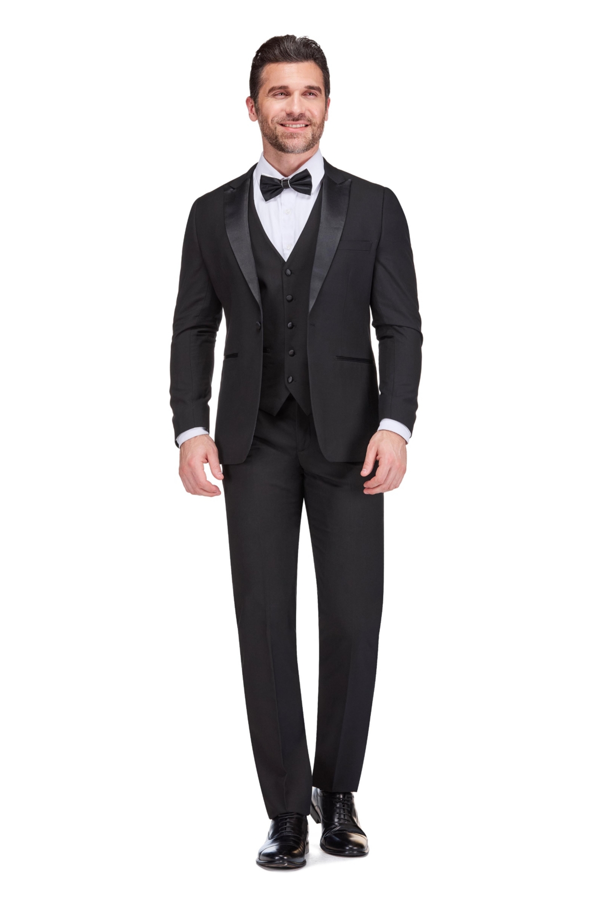 Click here for Gino Vitale Mens 3-Piece Slim Fit Tuxedo with Peak... prices