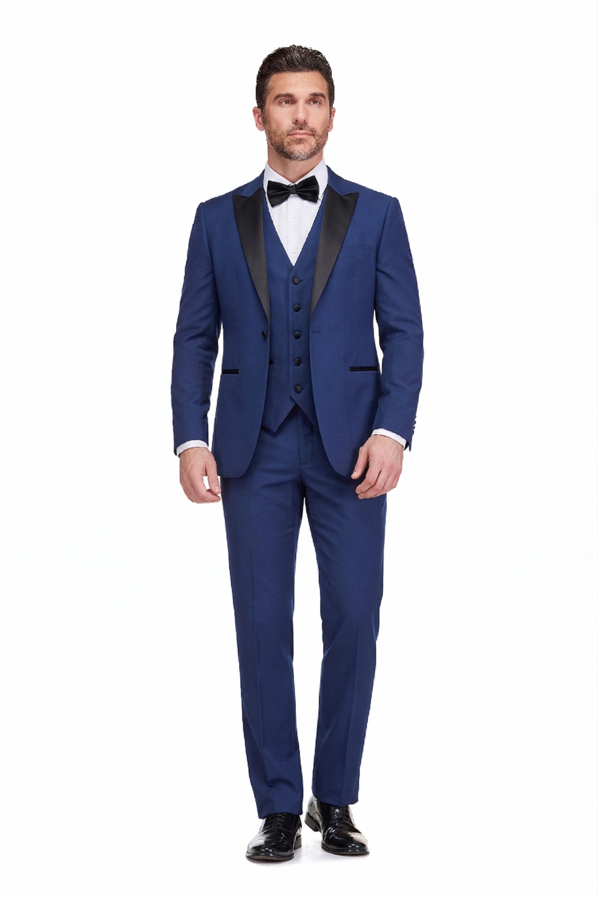 Click here for Gino Vitale Mens 3-Piece Slim Fit Tuxedo with Peak... prices