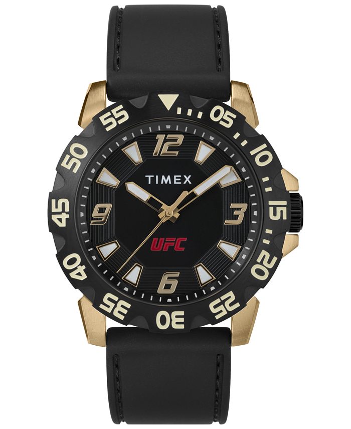 Timex UFC Men's Champ Digital Black Silicone Watch, 42mm - Macy's