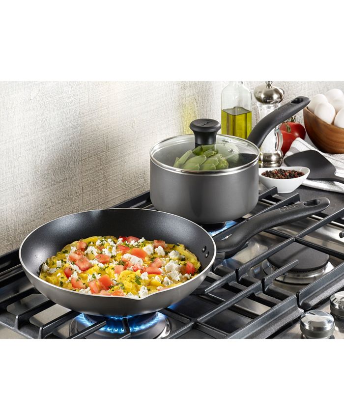 T-Fal Initiatives Nonstick 18 Piece Cookware Set - Macy's