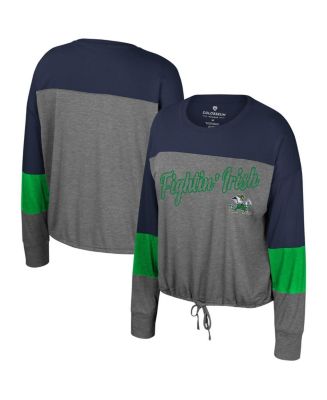 Women's Colosseum Gray Notre Dame Fighting Irish Twinkle Lights Tie ...