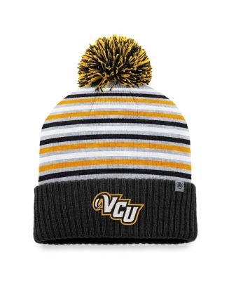 Men's Top of the World Black VCU Rams Dash Cuffed Knit Hat with Pom ...