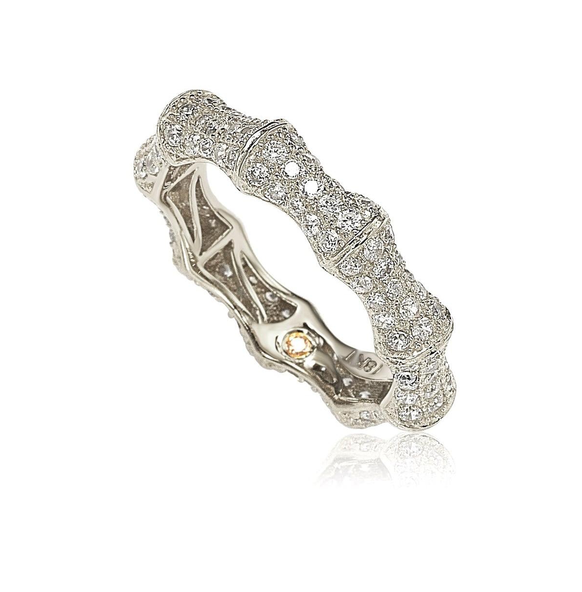 Click here for Suzy Levian Sterling Silver Cubic Zirconia Bamboo... prices