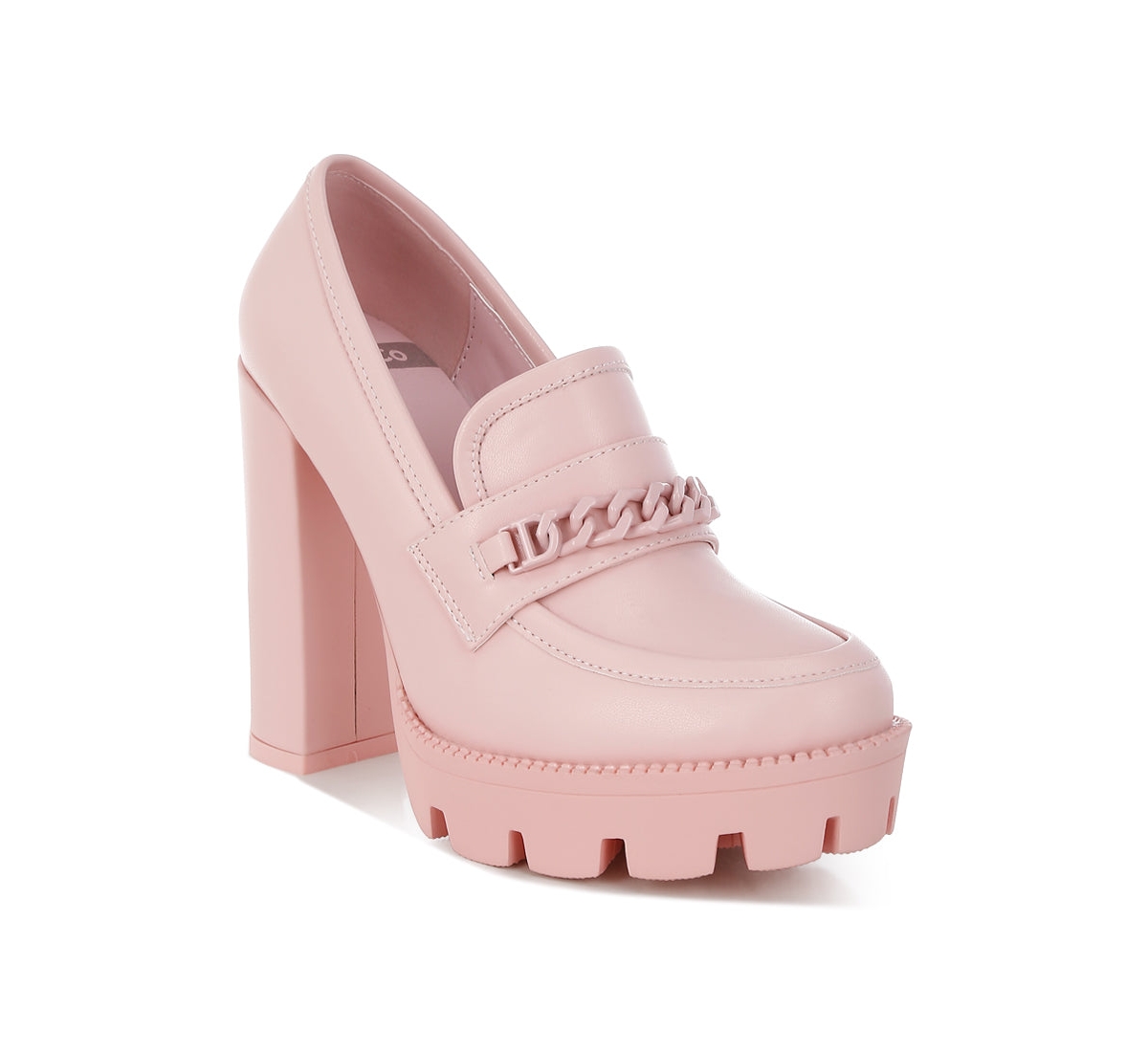 Click here for Corinne Womens Chain Embellished Chunky Loafers -... prices