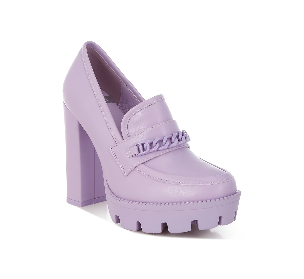 Click here for Corinne Womens Chain Embellished Chunky Loafers -... prices