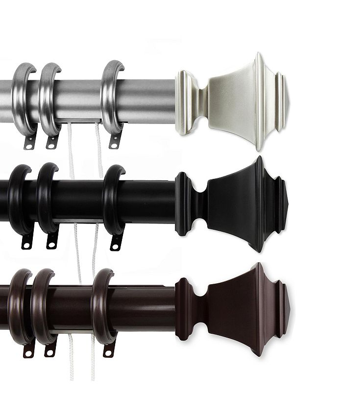 Rod Desyne Bach Decorative Traverse Rod w/ Rings 30-48" - Macy's