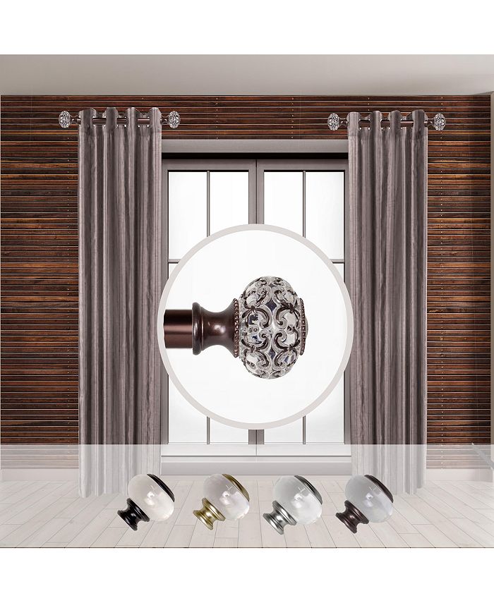 Rod Desyne Elsie 1" Side Curtain Rod 12-20" (Set of 2) - Macy's