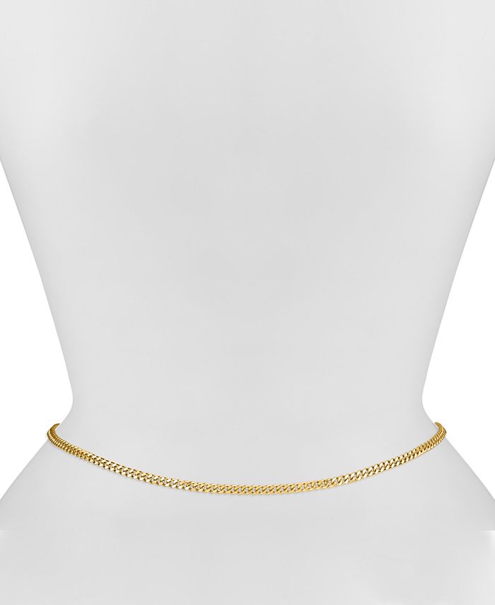 OMA THE LABEL 18k Gold-Plated Cuban Link Waist Chain - Macy's