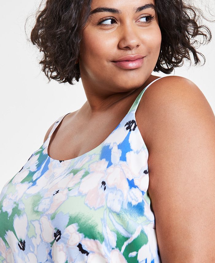 Bar Iii Plus Size Floral Spaghetti Strap Camisole Created For Macys Macys