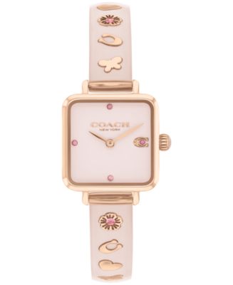 COACH Women's Cass Blush Resin Bangle Bracelet Watch 22mm - Macy's