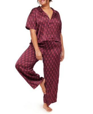 Adore Me Plus Size Verica Pajama Top & Pants Set - Macy's