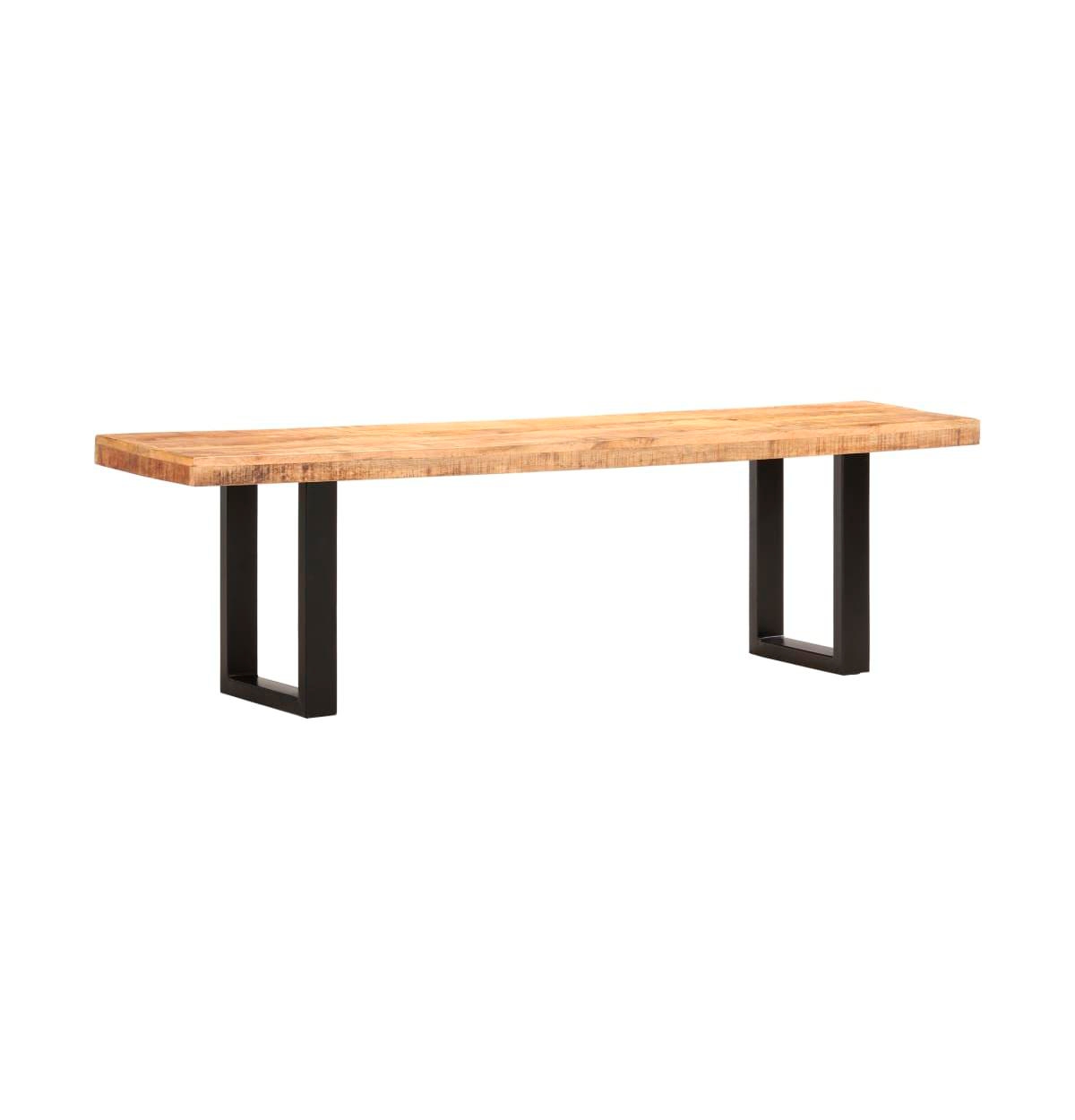 Click here for Bench 63 Solid Rough Mango Wood and Steel - Brown prices