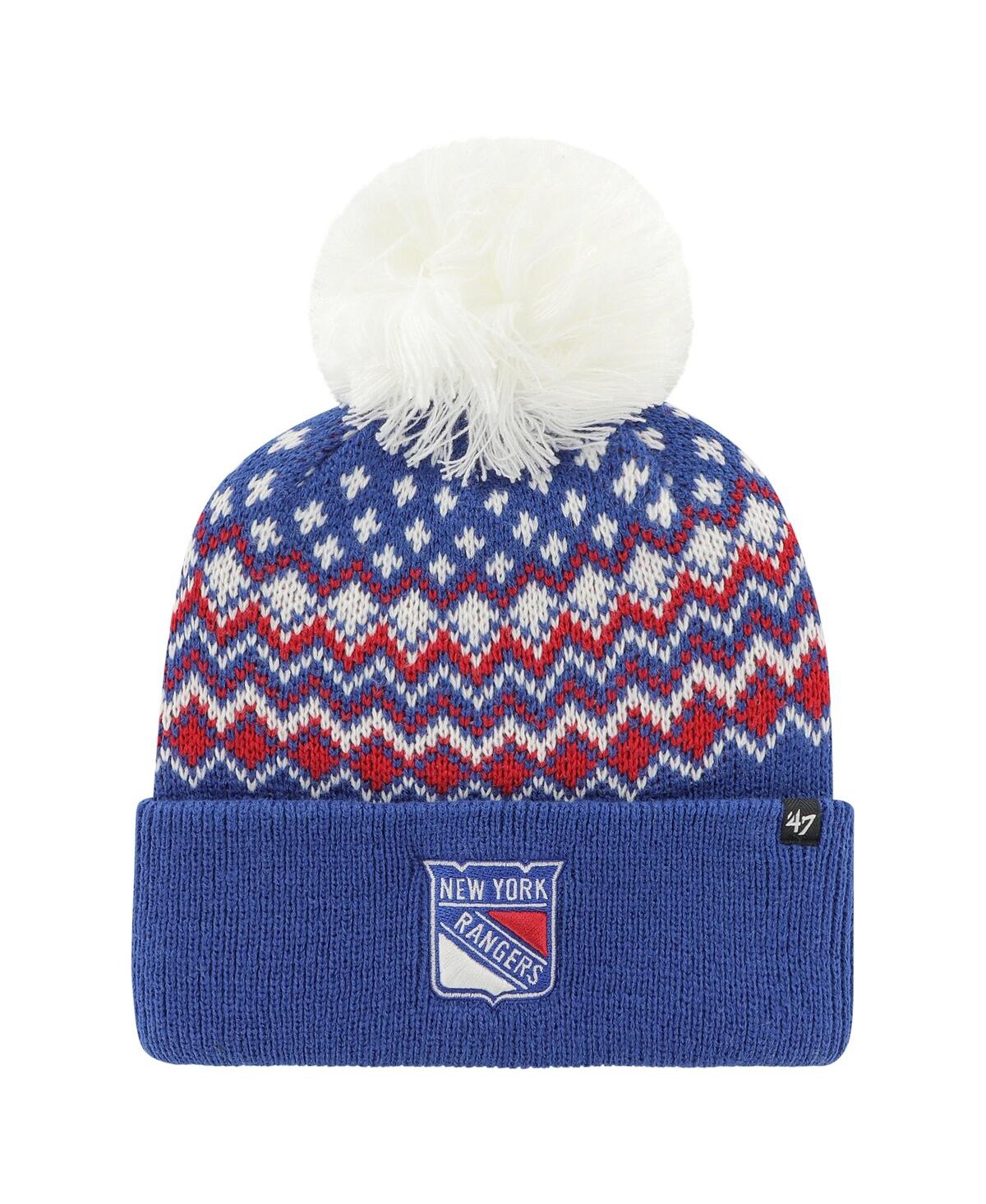 Click here for Womens 47 Brand Blue New York Rangers ElsaÂ Cuffed... prices