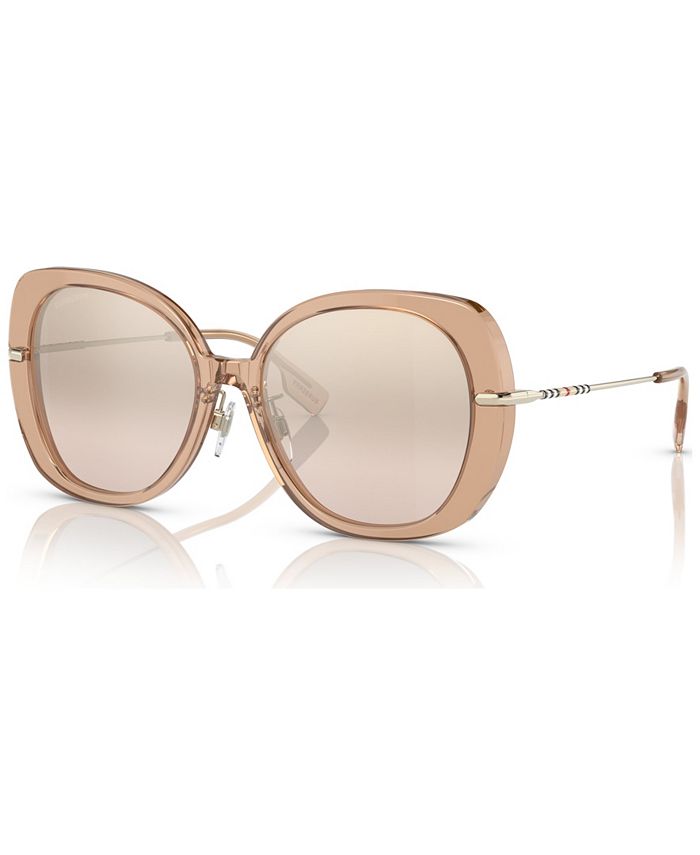 Burberry Women's Eugenie Low Bridge Fit Sunglasses, Mirror Gradient ...