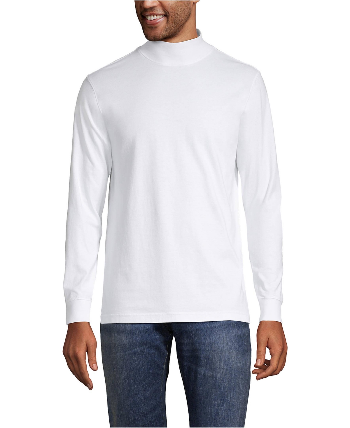 Click here for Lands End Mens Big & Tall Super-t Mock Turtleneck... prices