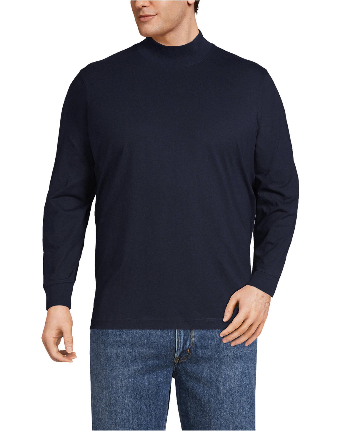 Click here for Lands End Mens Big & Tall Super-t Mock Turtleneck... prices