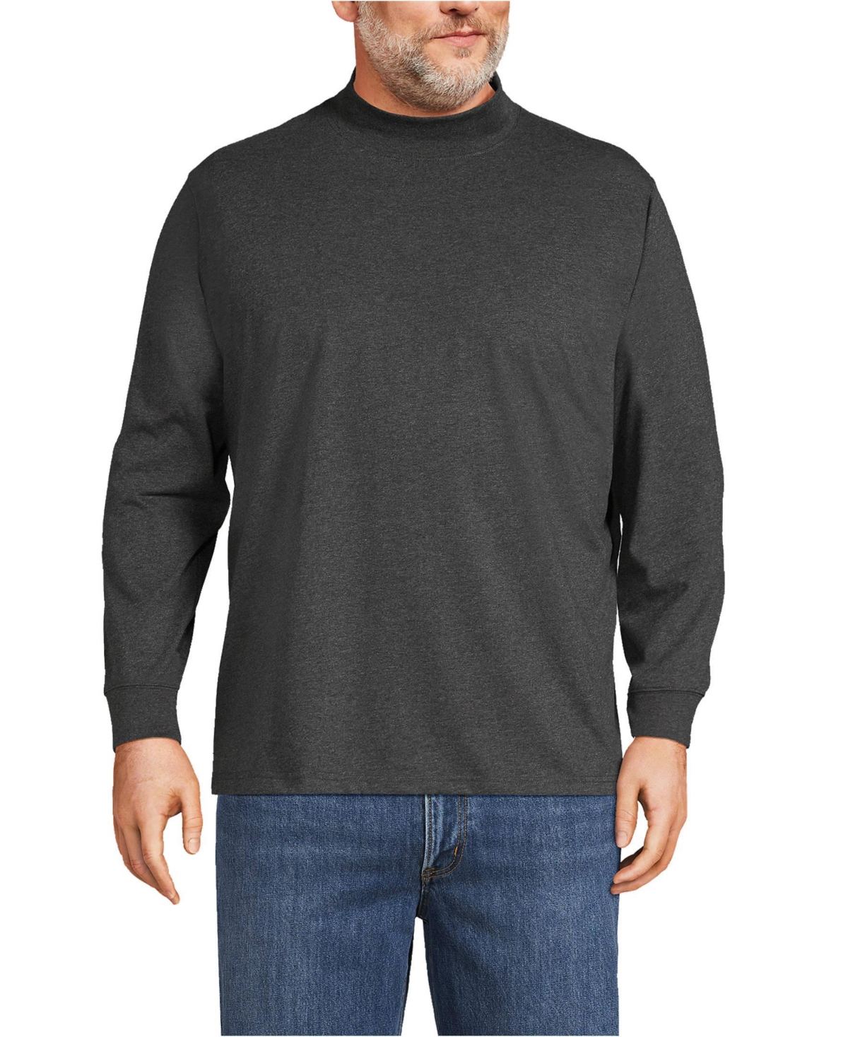 Click here for Lands End Mens Big & Tall Super-t Mock Turtleneck... prices