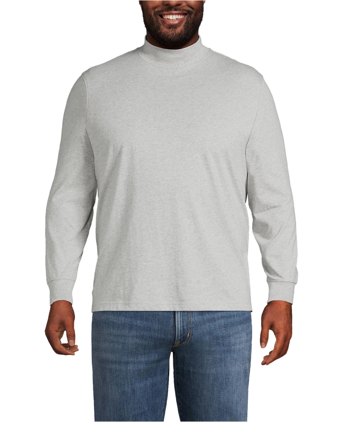 Click here for Lands End Mens Big & Tall Super-t Mock Turtleneck... prices