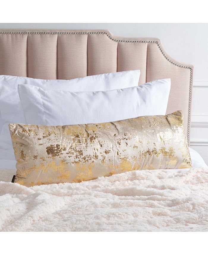 Safavieh Edmee Metallic 12" x 36" Pillow - Macy's
