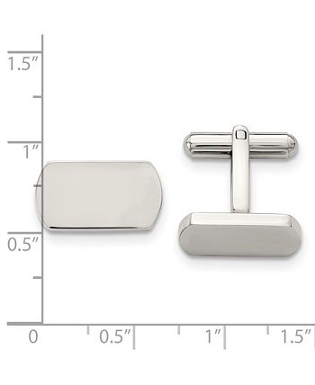 Chisel Stainless Steel Polished Cufflinks for Men - Macy's