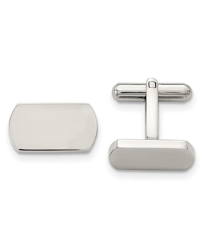 Chisel Stainless Steel Polished Cufflinks for Men - Macy's