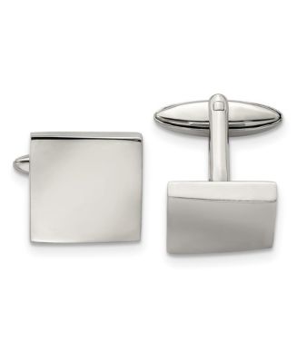 Chisel Stainless Steel Polished Square Cufflinks - Macy's