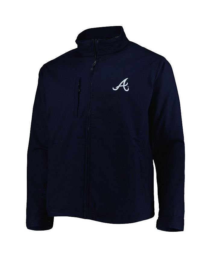 Dunbrooke Men's Navy Atlanta Braves Journey Tri-Blend Full-Zip Jacket ...