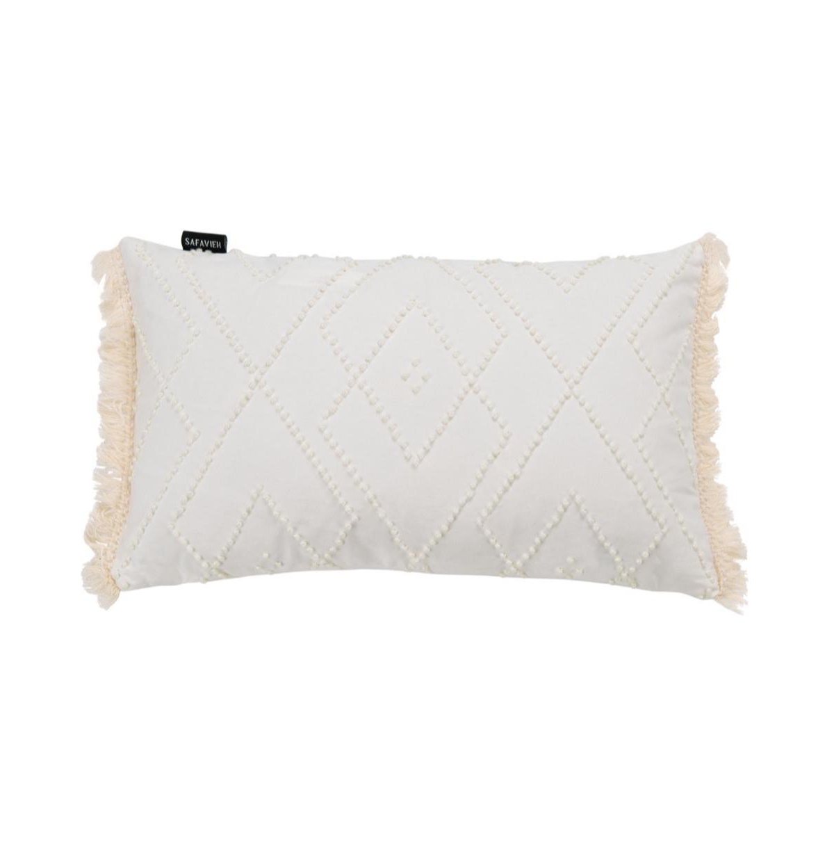 Click here for Safavieh Sorena 12 x 20 Pillow - White prices