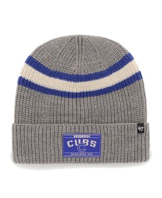 Men's '47 Brand Graphite Chicago Cubs Penobscot Cuffed Knit Hat - Macy's